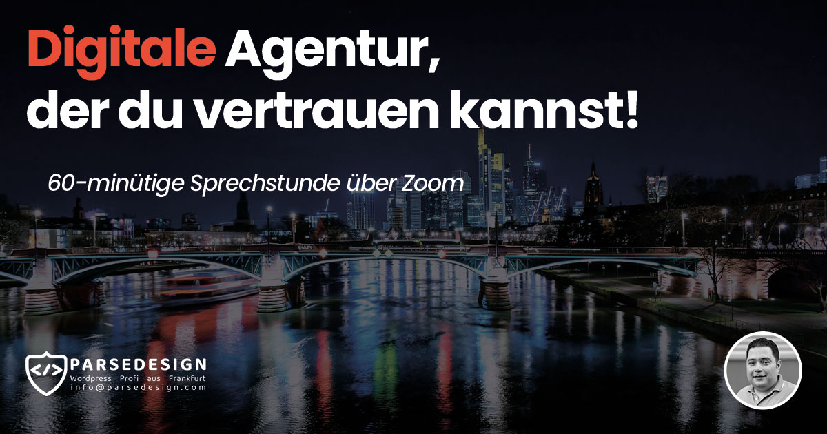 Sprechstunde Einzel Stunden - Parse Design